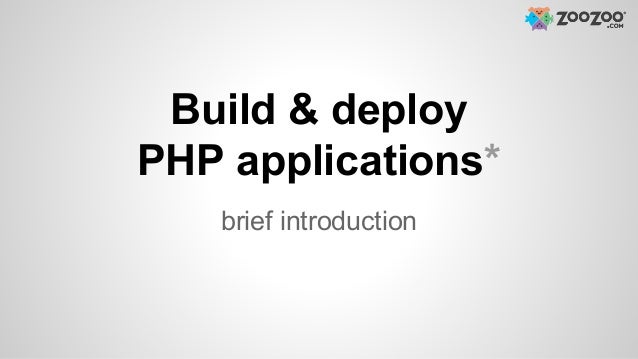 Build And Deploy Php Application Intro Level