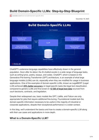 Build Domain-Specific LLMs Step-by-Step Blueprint.pdf