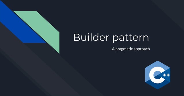 Builder pattern in C++.pdf | Programming Languages | Computing