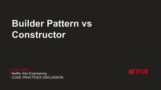 Builder Pattern Vs Constructor Ppt