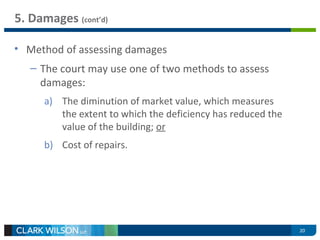 Construction Defect Claims: The Ins & The Outs, The Do's & The Don'ts ...