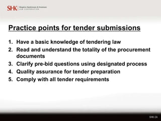 Tendering & Procurement Overview | PPTX