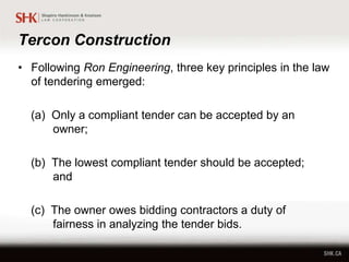 Tendering & Procurement Overview | PPTX