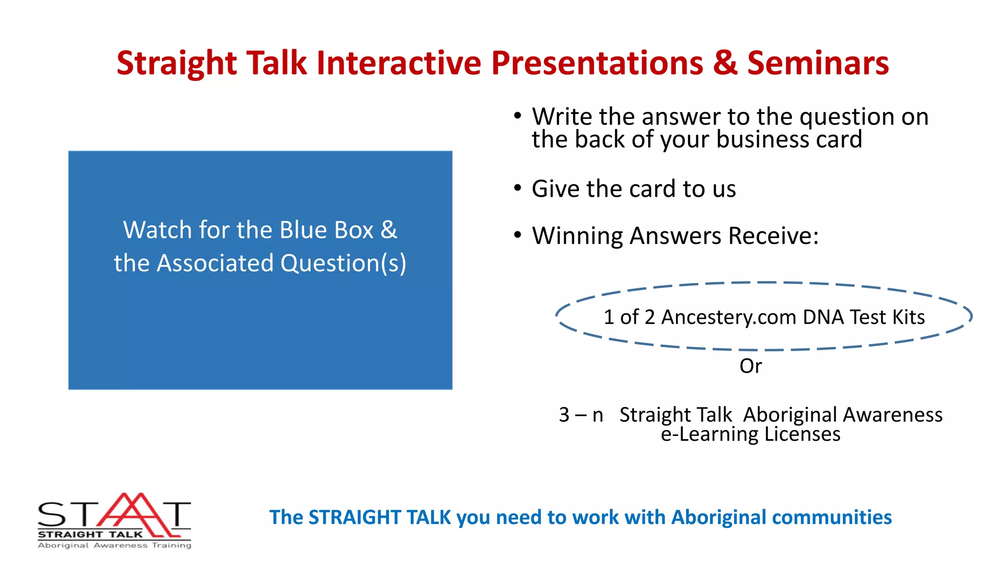 Understanding, Training & Hiring Canada's First Peoples | PPT