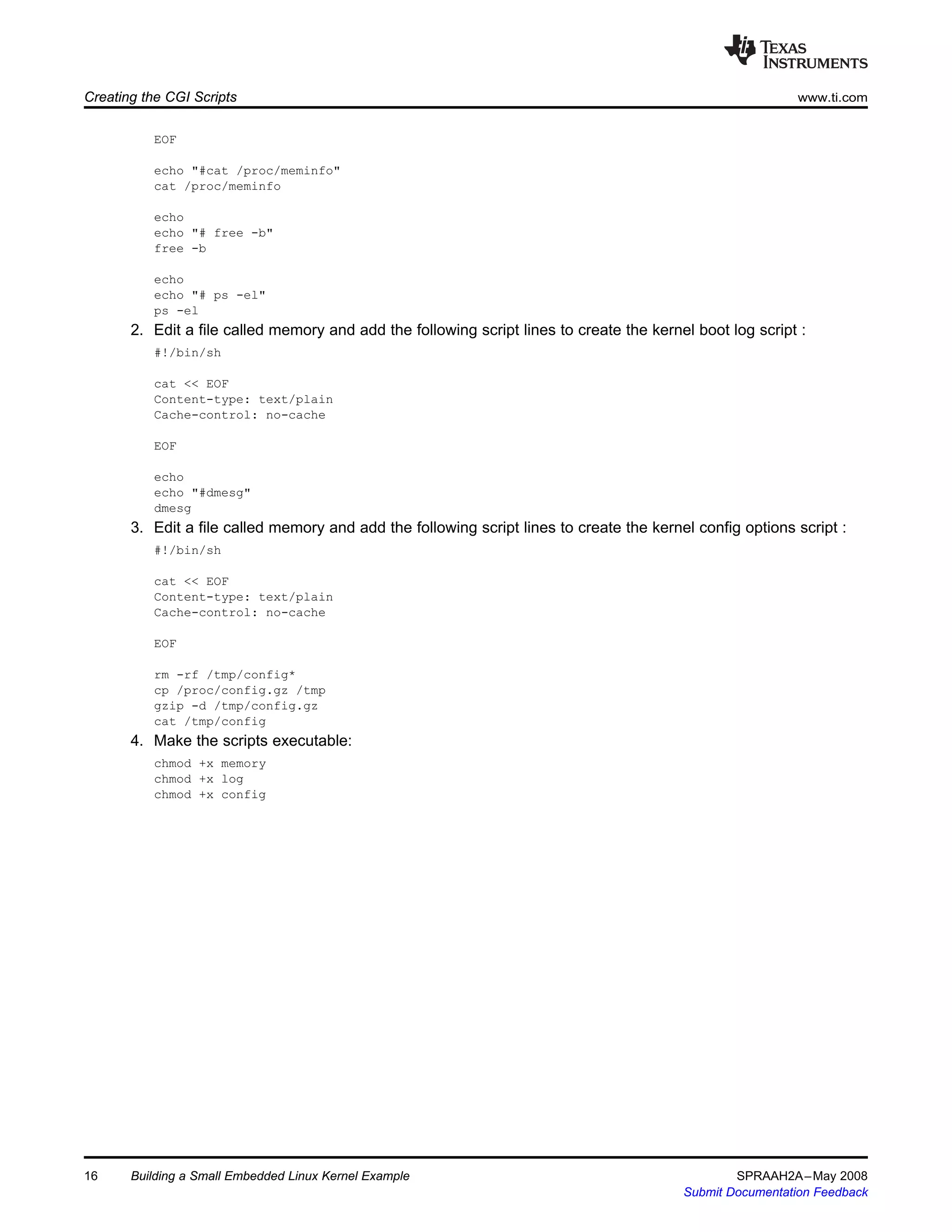 Buildin a small linux kernel | PDF