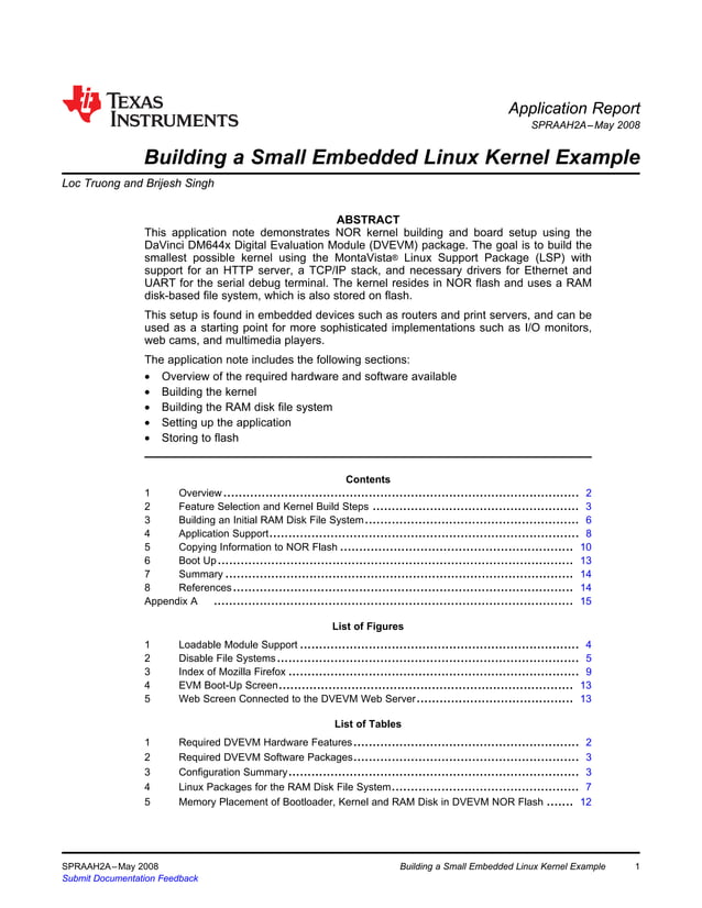 Buildin a small linux kernel | PDF