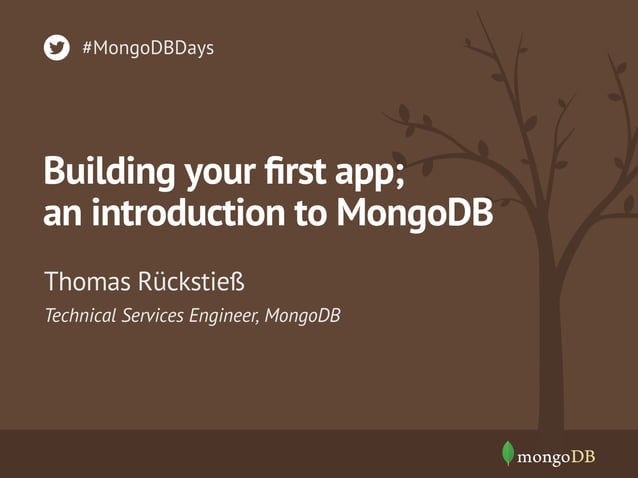 Building Your First App With Mongo Db Pdf