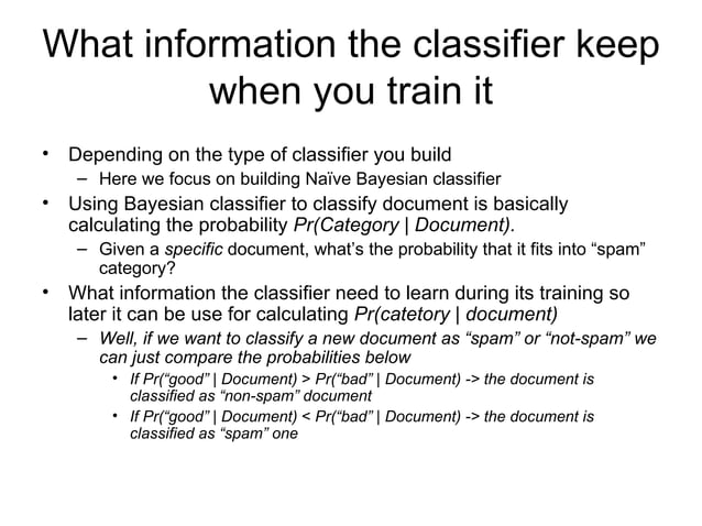 Building A Classifier | PPT