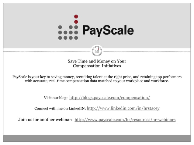 Building a Compensation Plan Part 2: Develop a Market-Based Pay ...