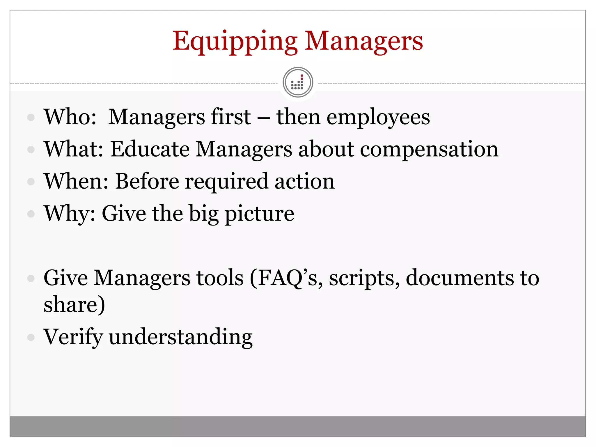 Building a Compensation Plan Part 3: Implementing Your Total Rewards ...