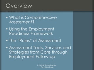 Building a Comprehensive Career Assessment System | PPT | Career ...
