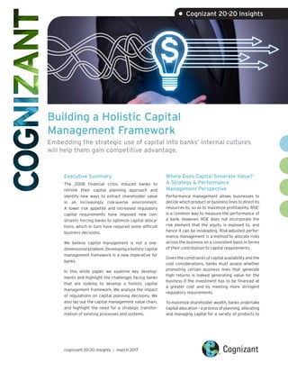 Building a Holistic Capital Management Framework | PDF