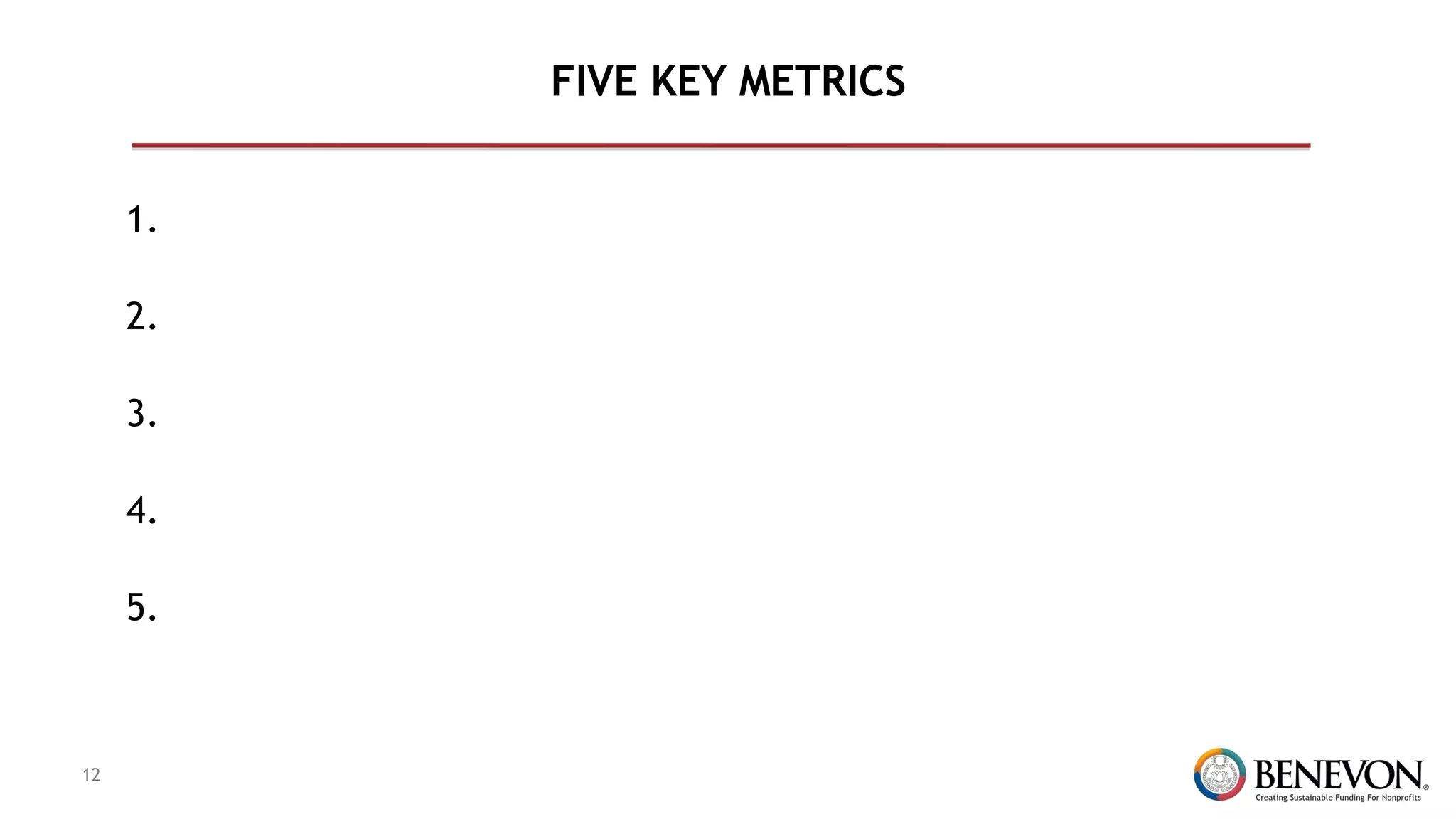 Building a Pipeline of Major Donors: 5 Key Metrics for Success | PDF