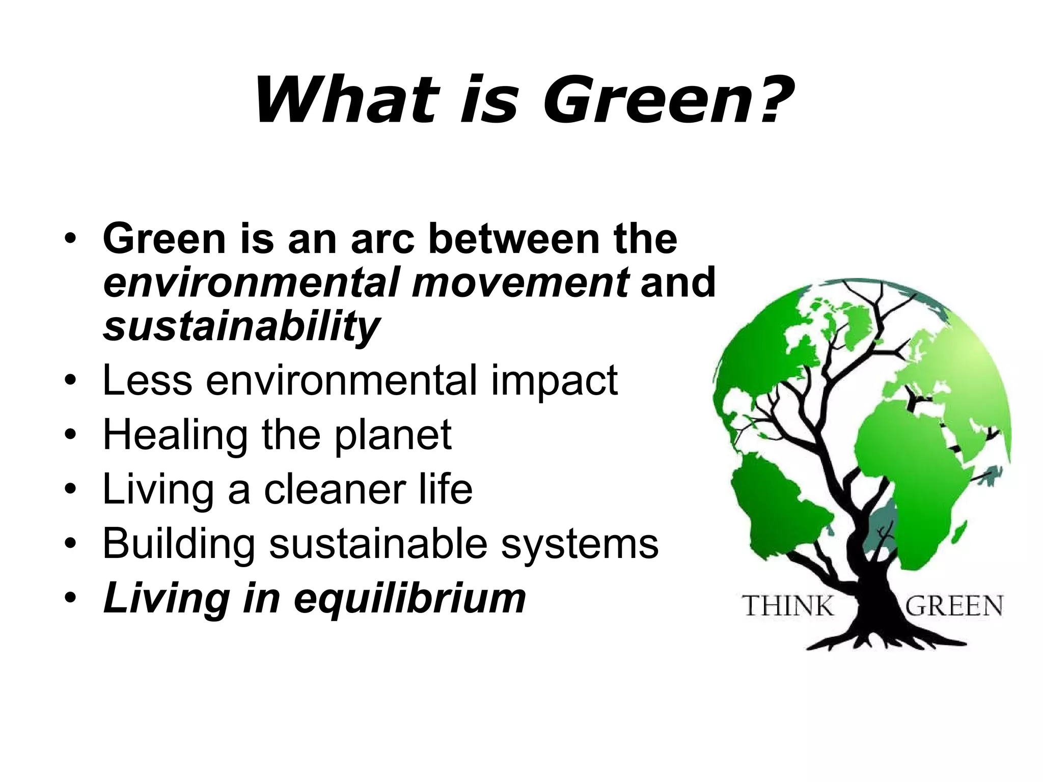 Building a Sustainable World | PPT