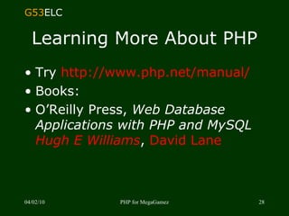 Building an e:commerce site with PHP | PPT