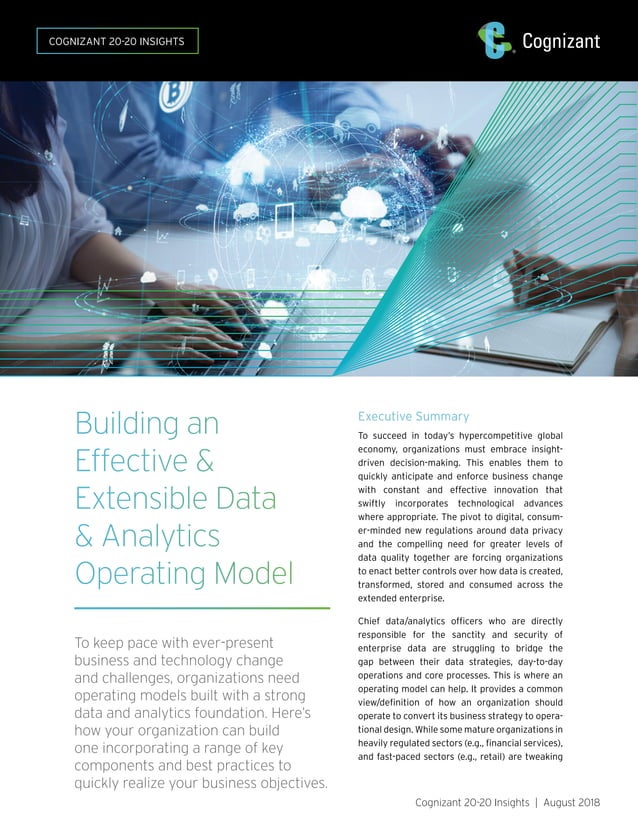 Building an Effective & Extensible Data & Analytics Operating Model | PDF