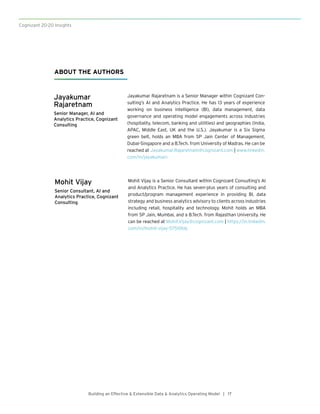 Building an Effective & Extensible Data & Analytics Operating Model | PDF