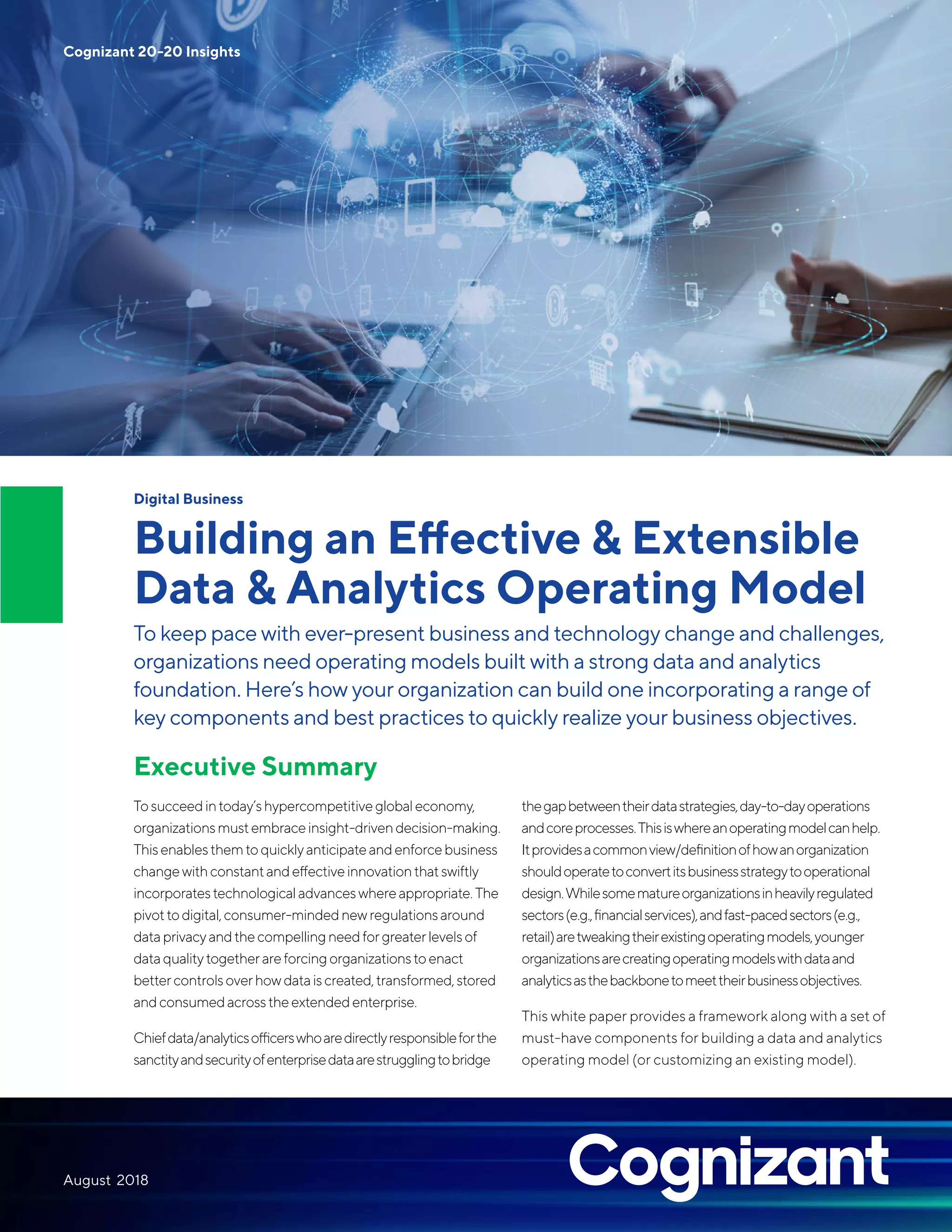 Building an effective and extensible data and analytics operating model ...