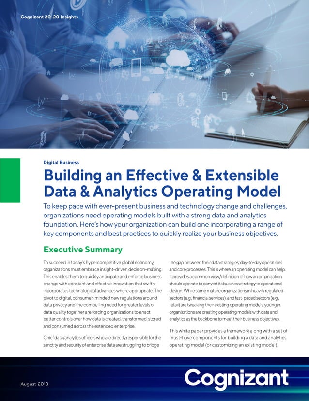 Building an effective and extensible data and analytics operating model ...