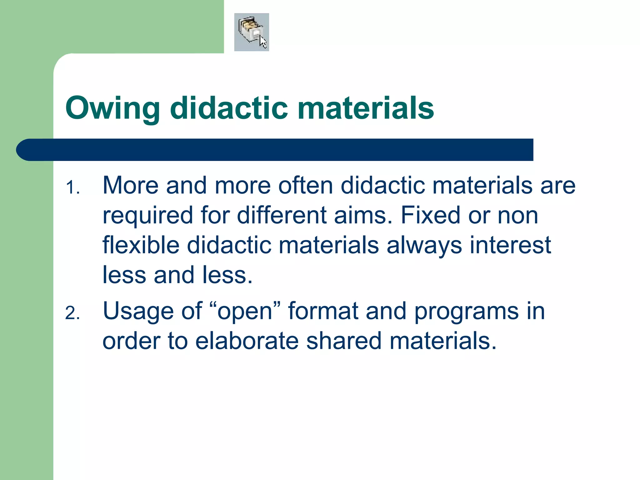 Building and modifying learning objects and materials | PPT