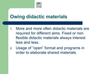 Building and modifying learning objects and materials | PPT