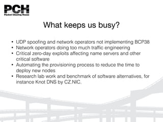 Building and operating a global DNS content delivery anycast network | PPT