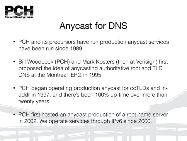 Building and operating a global DNS content delivery anycast network | PPT