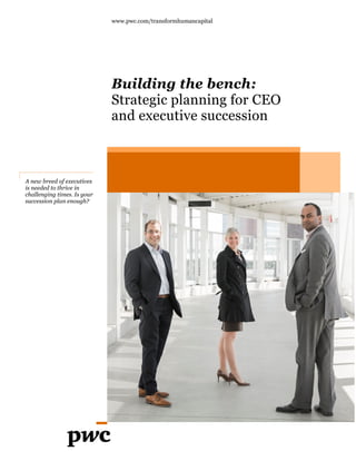 Building bench strategic planning ceos executive succession | PDF ...
