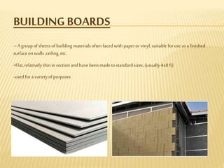 BT - Building boards | PPTX