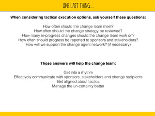 Building Your Own Change Management Framework | PDF