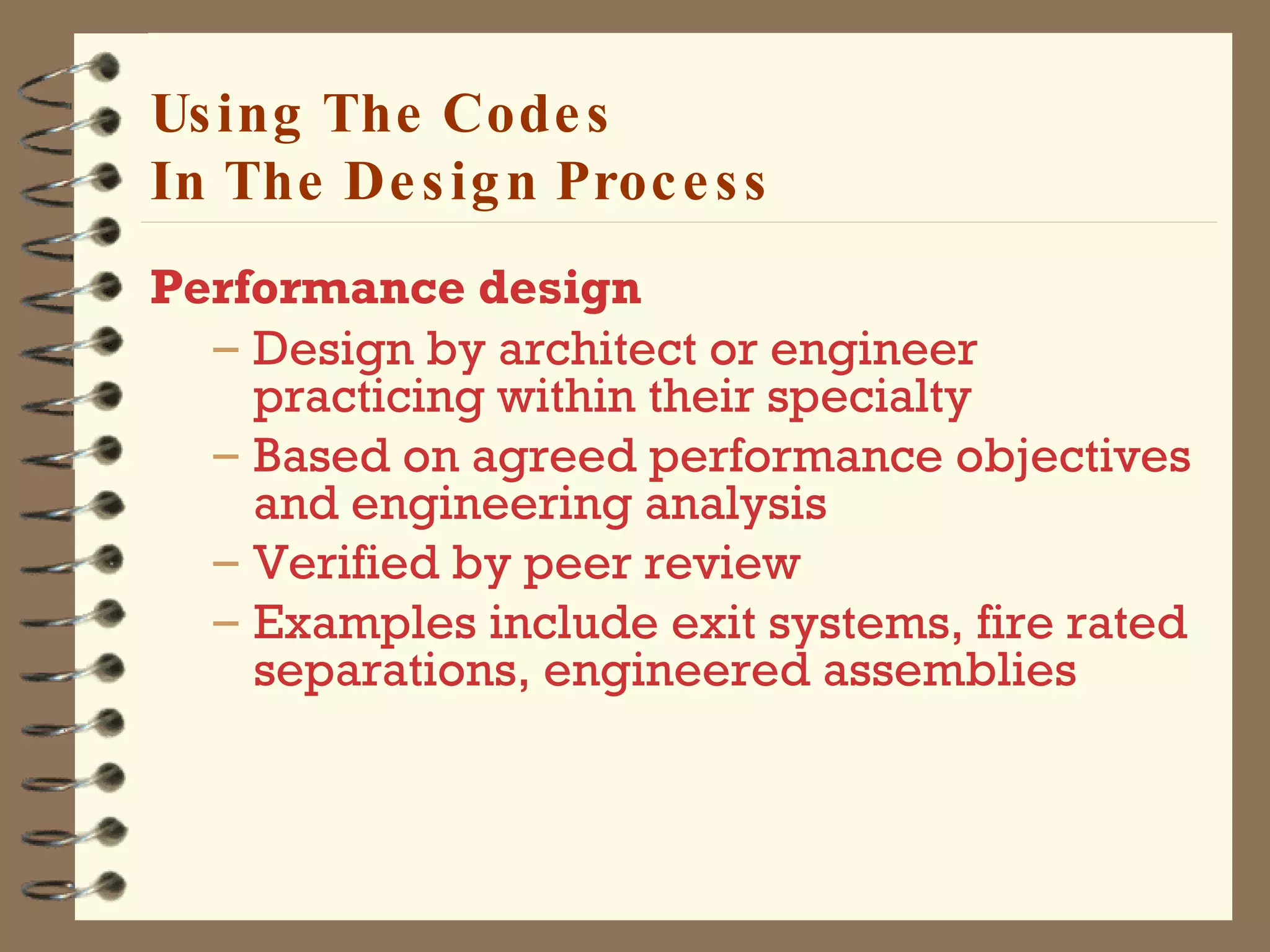 Building Codes And The Design Process | PPT