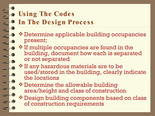 Building Codes And The Design Process