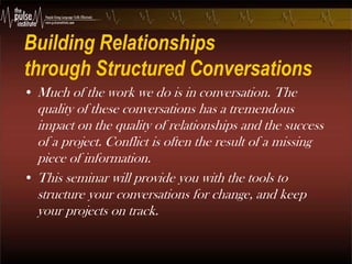 Building Conversations for Change | PPTX