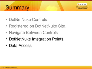 Building DotNetNuke Modules | PPT