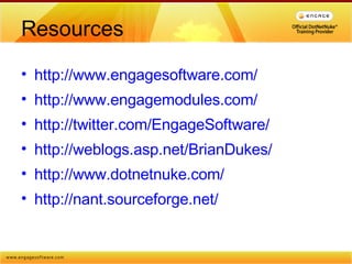Building DotNetNuke Modules | PPT