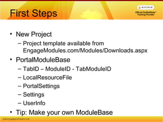 Building DotNetNuke Modules | PPT