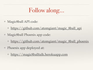 Building Web APIs with Elixir | PPT