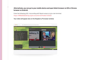 Develop Smart Solutions with Raspberry Pi and EnableX Live Video API | PPT