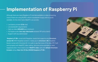 Develop Smart Solutions with Raspberry Pi and EnableX Live Video API | PPT