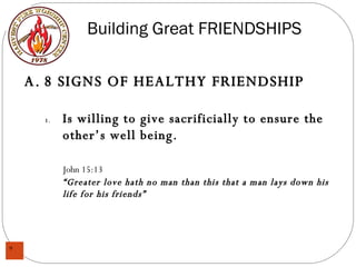 Building Great Friendships | PPT
