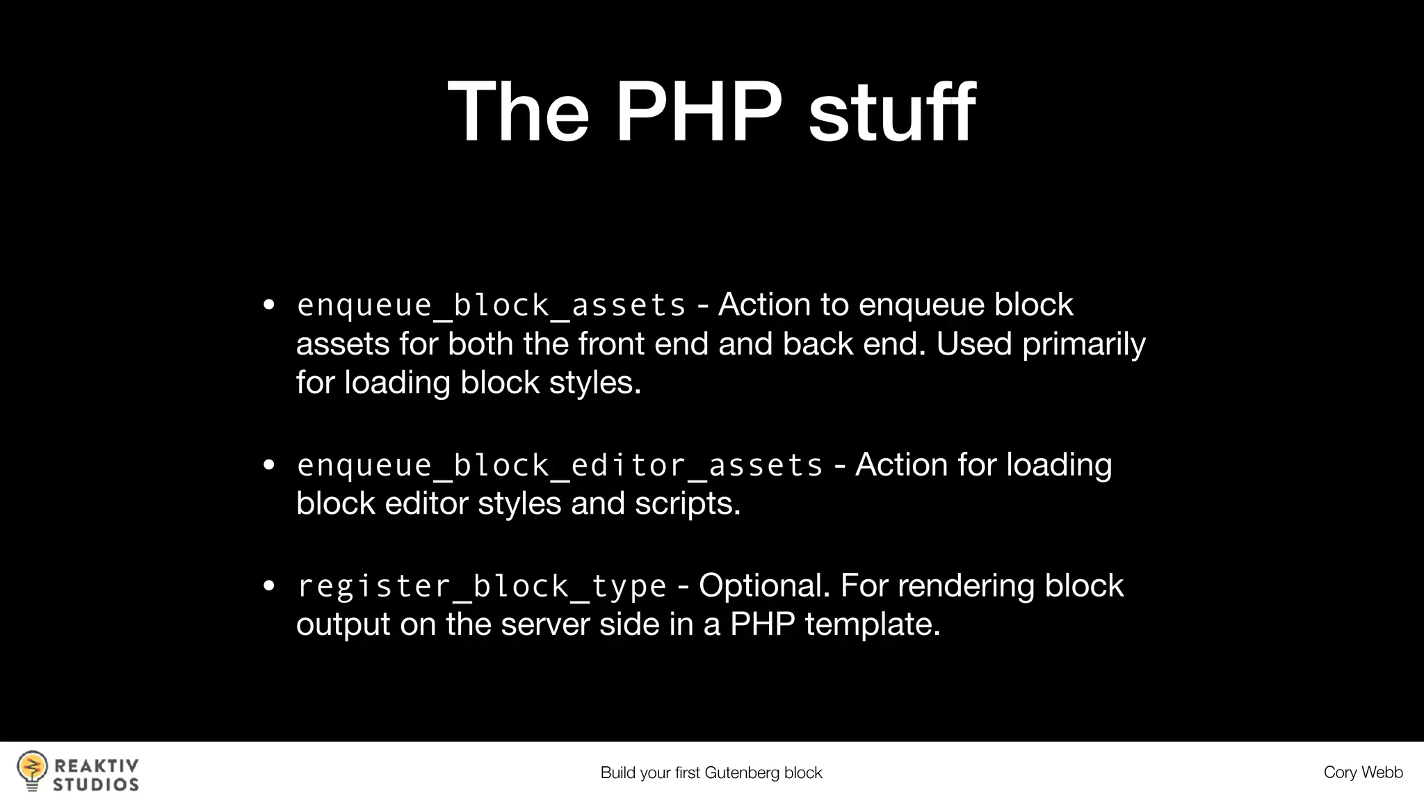 Building your first Gutenberg block | PPT Building your first Gutenberg block | PPT