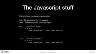 Building your first Gutenberg block | PPT