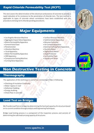 Building Materials Testing - Exclusive Services for Infrastructure ...