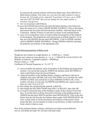 Building model-sap2000-tutorial-guide | DOC