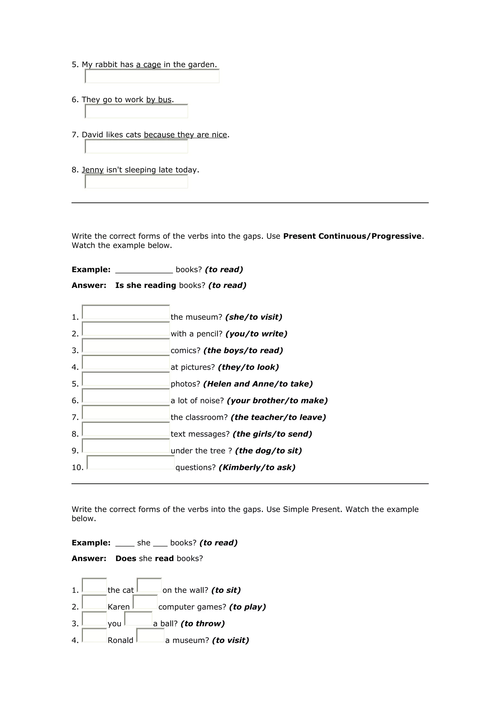 Building questions-exercises | PDF