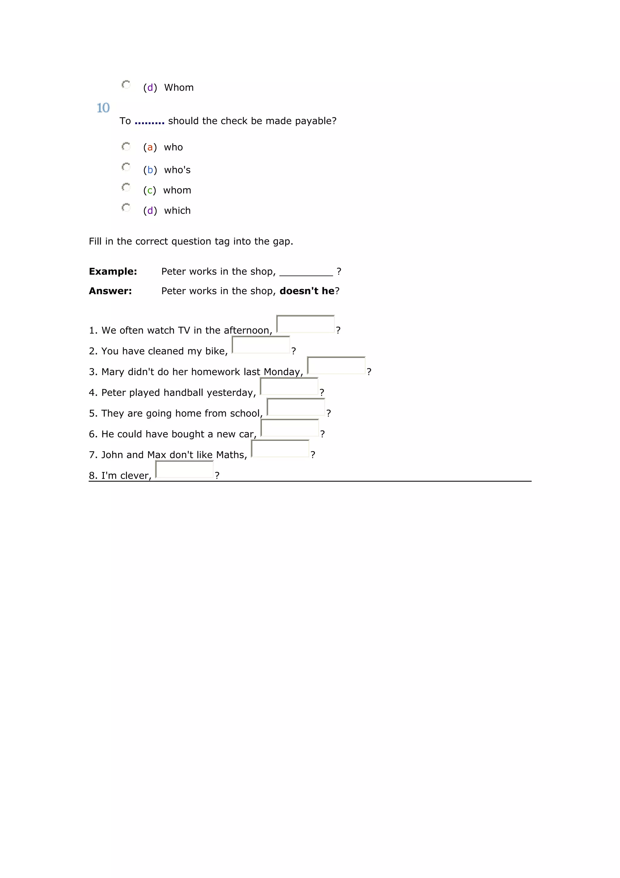 Building questions-exercises | PDF
