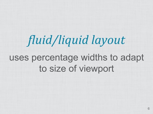 Building Responsive Layouts | PPT Building Responsive Layouts | PPT
