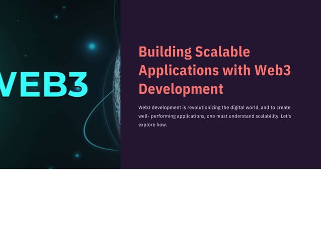 Scalable Web3 Development: Best Practices and Strategies | PPT
