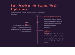 Scalable Web3 Development: Best Practices and Strategies | PPT