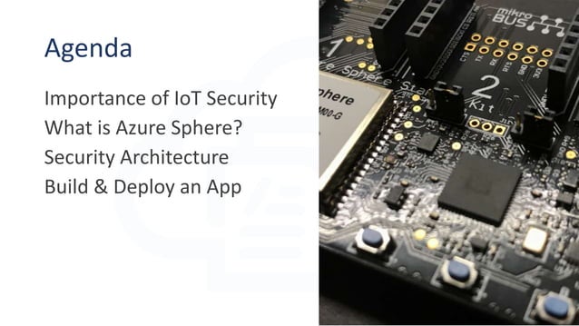 Building Secure IoT Solutions using Azure Sphere | PPTX